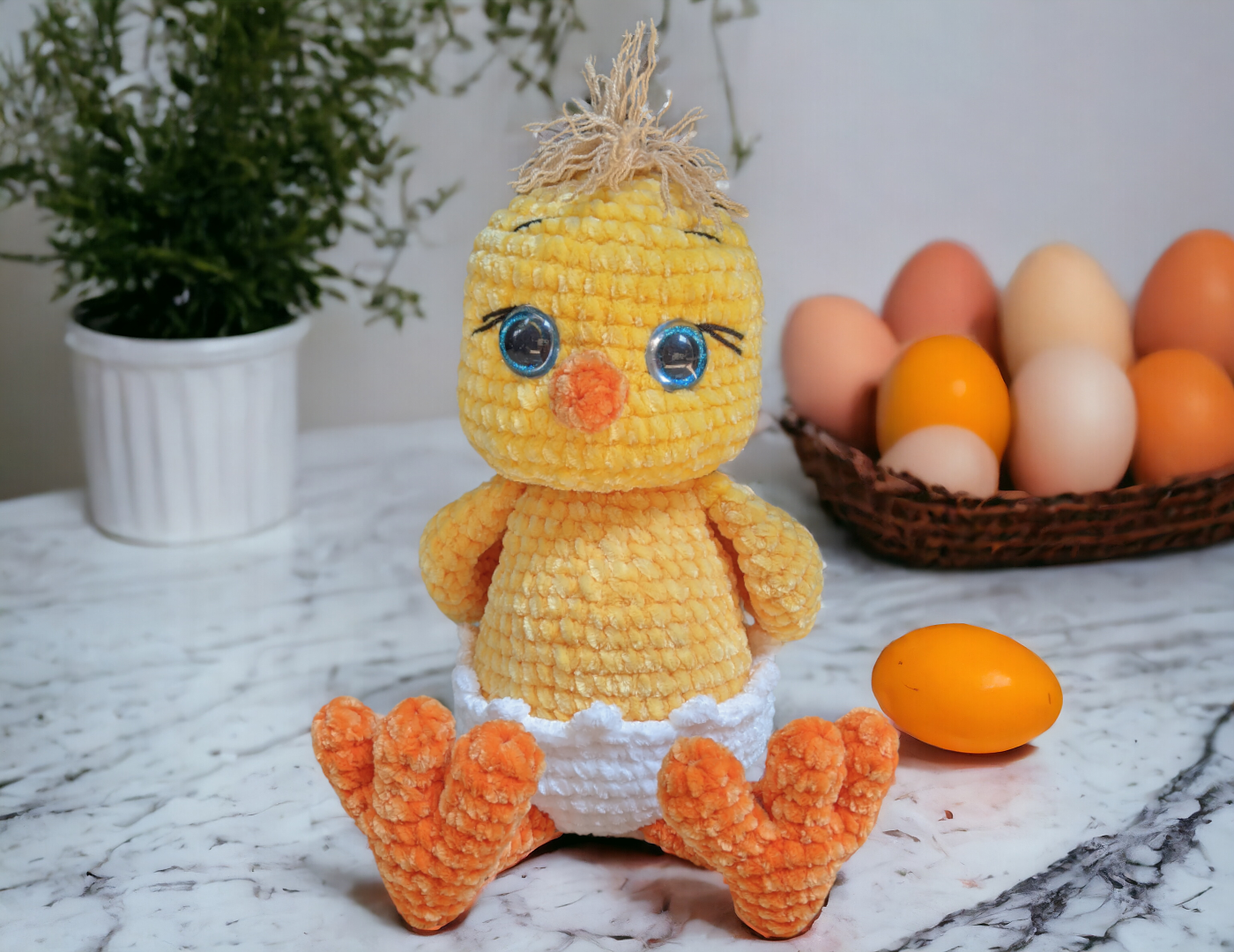 Chicky the Easter Plush Crochet Pattern – Easy Amigurumi Project – Crochify