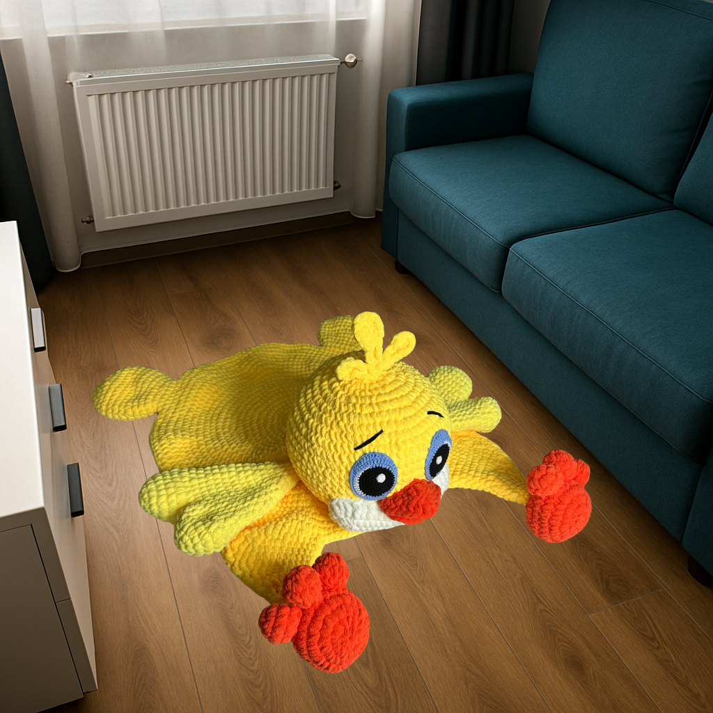 Chick Rug for Kid's Room - Crochet Pattern – Crochify
